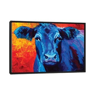 iCanvas "Blue Cow" by Marion Rose Framed Canvas Print - Bed Bath ...