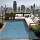 Aloha Washable Solid Indoor Outdoor Area Rug Patio Deck Living Room ...