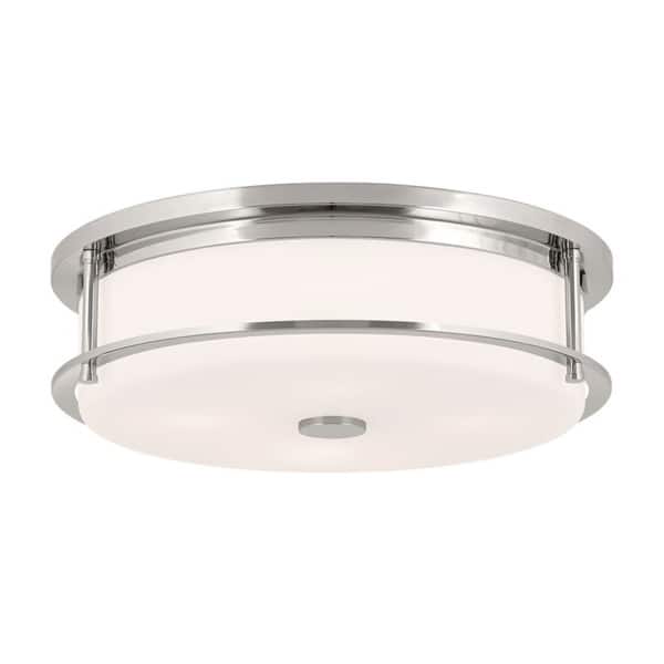 Kichler 52597 Brit 4 Light 18" Wide Flush Mount Drum Ceiling Fixture ...