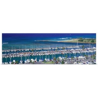 "Ala Wai Yacht Harbor Honolulu Hawaii" Poster Print - Bed Bath & Beyond ...