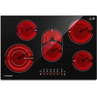30 inch Cooktop 5 Burners, Touch Screen Control Cooktop 8500W Oven ...