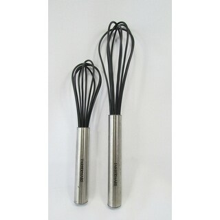 Black Silicone Mini Whisks Set of 2 Pcs - Bed Bath & Beyond - 39379917
