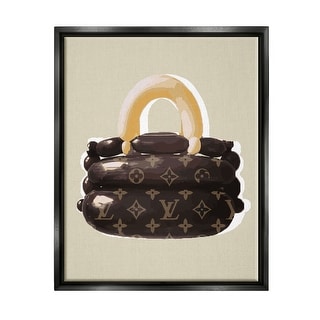 Stupell Balloon Designer Purse Framed Floater Canvas Wall Art Design by ...