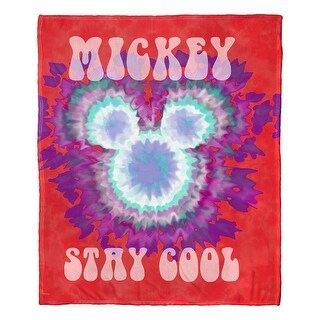 Disney Mickey Mouse Stay Cool Silk Touch Throw Blanket - Bed Bath ...