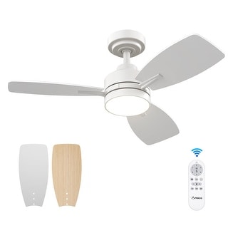Ceiling Fans with Lights, 36 inch Ceiling Fan with Light,Reversible ...