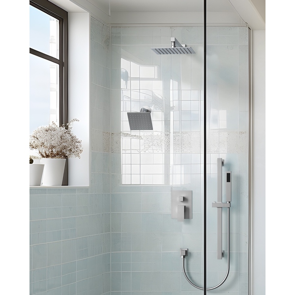 Dual Heads 12 Rainfall And High Pressure 6 Shower System With 3 Way