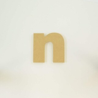 1 Pc, 8 X 1/2" MDF Letter "n" in The Arial Font Lower Case - natural ...