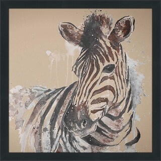 "Sandstone Zebra (Square)" Print on Acrylic - Bed Bath & Beyond - 36559909