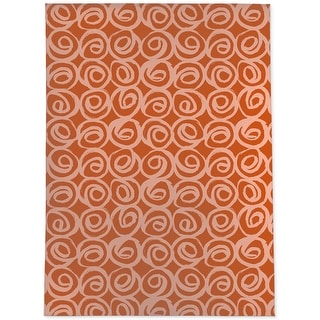 ROSES ABSTRACT TERRACOTTA Area Rug By Kavka Designs - Bed Bath & Beyond ...