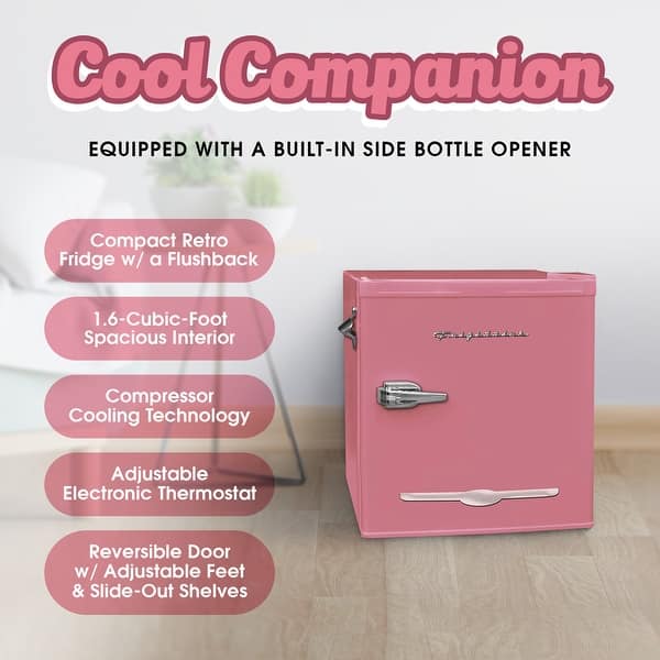 pink mini fridge