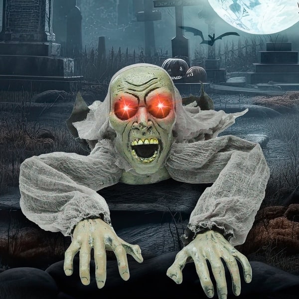 Halloween Zombie Groundbreaker with Sound and Flashing Eyes - Bed Bath ...