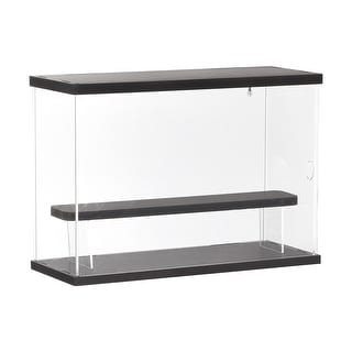 Clear Acrylic Display Case with LED Light 1 Tier Boxes 12.6x4.92x8.86 ...