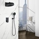 Modern Minimalist Concealed Shower System 2-Function Set - Solid Brass ...