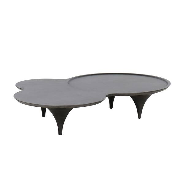 Modrest Beulah Modern Free Form Dark Ash Coffee Table - Bed Bath ...