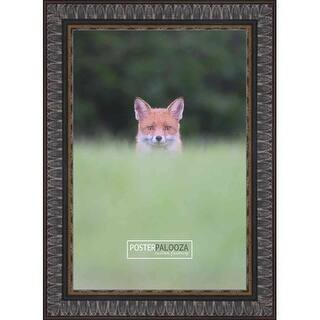 10x16 Ornate Black Complete Wood Picture Frame with UV Acrylic, Foam ...