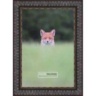 4x5 Ornate Black Complete Wood Picture Frame with UV Acrylic Plexiglass ...