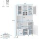 PAKASEPT Kitchen Pantry Storage Cabinet,Modern Freestanding Pantry ...