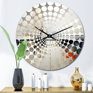 Designart "Abstract Black Beige Road Collage II" Black Abstract ...