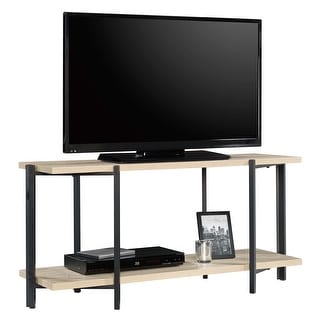 No Tools TV Stand, Natural Wood Finish - Bed Bath & Beyond - 36693000