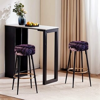 Designart - Gothic Botanicals Moody Patterns - Upholstered Floral Bar ...