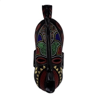Novica Handmade Oblong African Wood Mask - Bed Bath & Beyond - 37867902