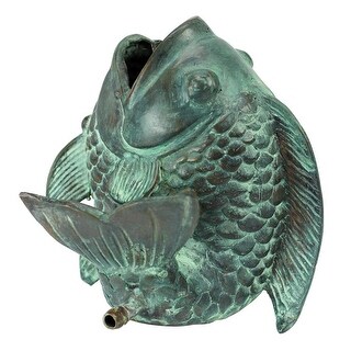 Design Toscano Spitting Asian Fish Bronze Statue Fountain - Bed Bath ...