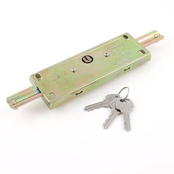 Unique Bargains Gold Tone Vertical Keyway Center Rolling Shutter Door ...