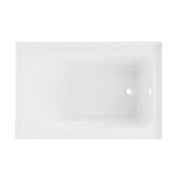 Dieppe 54'' X 30 Bathtub With Apron Right Hand Drain In White - 31.5x54 ...