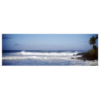 "Breaking Waves Waimea Bay HI" Poster Print - Bed Bath & Beyond - 16868004