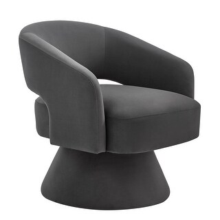 360 Degree Swivel Barrel Chair Round Accent Chairs with Open Backrest ...