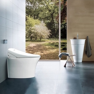 Smart Bidet Toilet Seat with LED Light, Heated Bidet, Remote Control ...