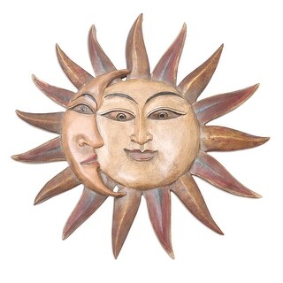 Novica Handmade Shine And Moon Wood Relief Panel - Bed Bath & Beyond ...
