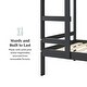 Middlebrook Designs Simple Solid Wood Twin Over Twin Bunk Bed - Bed ...