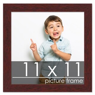 11x11 Traditional Mahogany Wood Picture Square Frame - Bed Bath ...