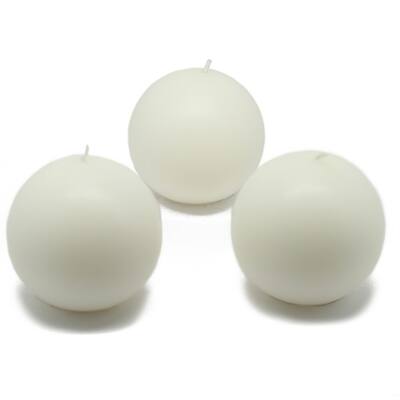 3-inch Ball Candles (Case of 6) - Overstock - 6408223