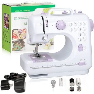 12 Stitches Sewing Machine, Multifunctional Mini Portable Sewing ...