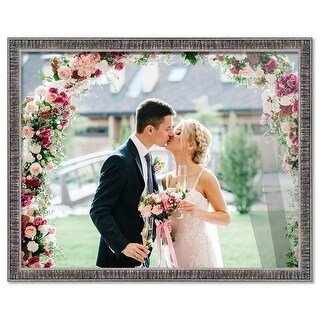 27x39 Frame Silver Picture Frame - Complete Modern Photo Frame - Bed ...
