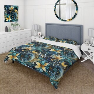 Designart "Zen Tranquility Paisley Pattern I" paisley Bedding Cover Set ...