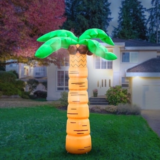 Holidayana 8Ft Inflatable Palm Tree with Coconuts, Includes Built-in ...