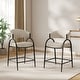 Christopher Knight Home - Modern Upholstered Counter Height Bar Stool ...
