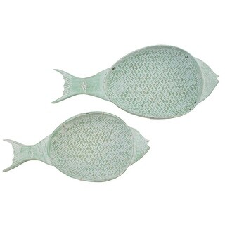 Set of 2 Bamboo Fish Baskets - Bed Bath & Beyond - 40392409