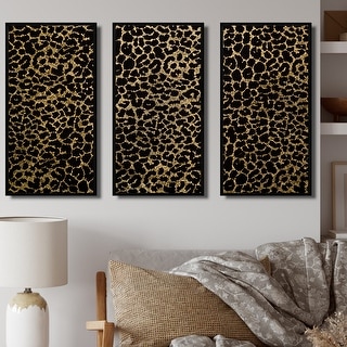 Designart "Leopard Fur Safari V" Mid-Century Modern Framed Artwork Set ...
