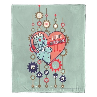 Warner Brothers The Jetsons Love Machine Rosey Silk Touch Throw Blanket ...