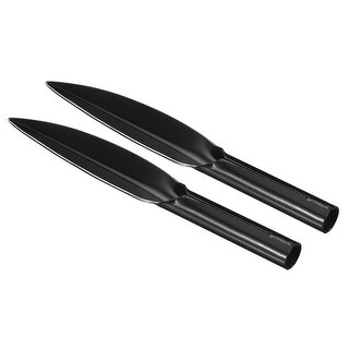 2Pcs 12" Garden Trowel Leaf-Shaped Shovel Pointed Gardening Tools Black ...
