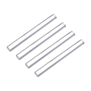 Acrylic Round Rod,25mm x 10-inch Clear,Solid Plastic PMMA Bar Stick ...
