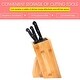 Modern Design Universal Bamboo Knife Block with Detachable Bristles ...