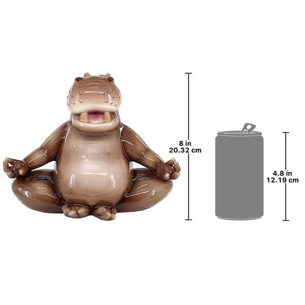 Design Toscano A Ton of Zen Yoga Hippo Garden Statue - Bed Bath ...