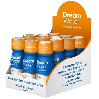 Dream Water Immunity Support Sleep Aid Drink Supplement; Melatonin 5mg ...