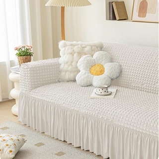 Universal Sofa Slipcover for 3 Seaters, Couch Sofa Cover with Skirt ...