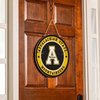 Appalachian State University Wooden Door Decor Wall Sign - Multi-Color ...
